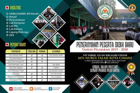 Desain Keren Brosur Ppdb Sekolah Sd Smp Mts Sma Smk Dan Perguruan Tinggi Cariduit Dot