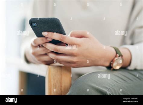 Improving Workflow Through Mobile Technology Closeup Shot Of An Unrecognisable Businesswoman