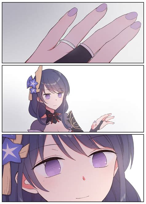 Raiden Shogun Genshin Impact Drawn By Pic Postcard Danbooru