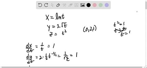 Solved Find Parametric Equations For The Tangent Line To The Curve With