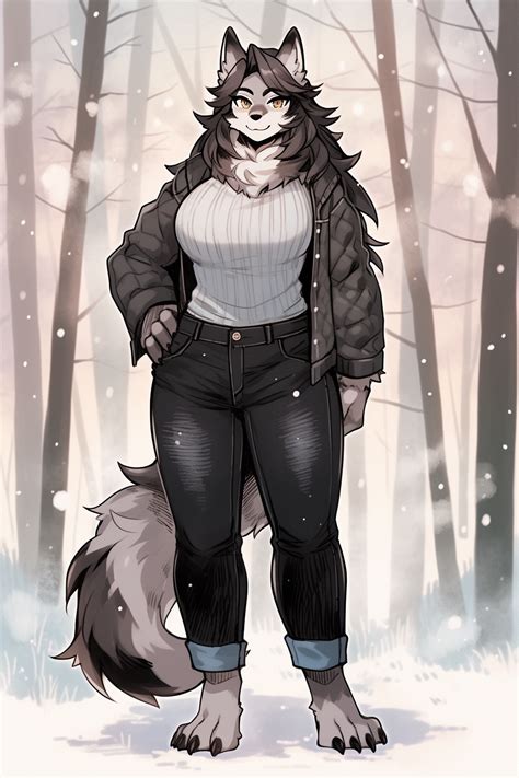 Cute Wolf Woman [sold] By Chrisd19 On Deviantart