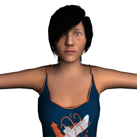 Casual Female 01 Rigged For Maya 3d Model