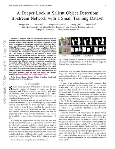 A Deeper Look At Salient Object Detection Bi Stream Network With A