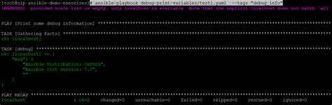 程式扎記 Ansible 常見問題 Ansible Debug Print All Variables