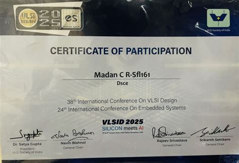 Vlsid2025 Vlsi Vlsid Semiconductor Vlsi Gratitude