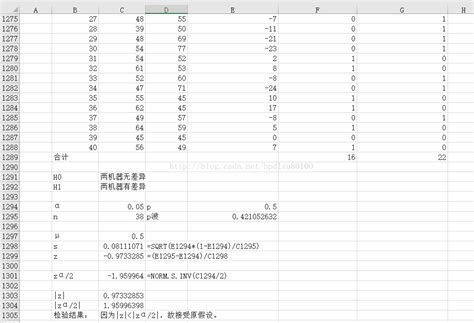 Excel在统计分析中的应用—第九章—非参数检验 简单符号检验excel非参数检验 Csdn博客
