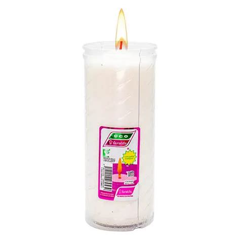 Veladora Eco Farolito Jumbo 2 Caja Surtida 6 Piezas Blanco Liso Na