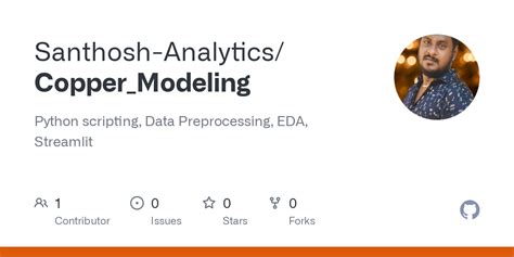 github santhosh analytics copper modeling python scripting data