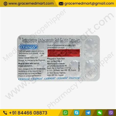 Testosterone Tablets And Capsules At ₹ 201stripe Testosterone Undecanoate Capsule In Nagpur