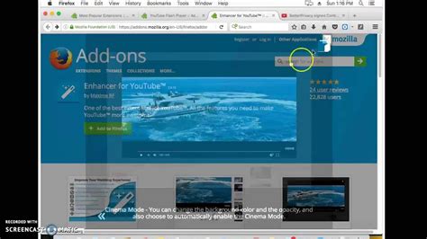 Enhancer For Youtube One Of The Best Extension For Youtube Firefox Mac Os X YouTube