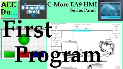 C More First Program EA9 HMI Series Panel YouTube