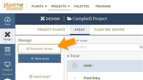 Rename Areas Terminology PlantMaster Training