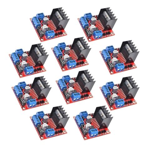 Modulo Driver Ponte H L298n L298 Para Arduino Chassis 2wd 10 Peças Modulo Driver Ponte H L298n L298 Para Arduino Chassis 2wd 10 Peças