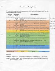 MMT Grades Spring 2022 AA 1 Pdf Manual Muscle Testing Grades To Grade Muscle Strength You