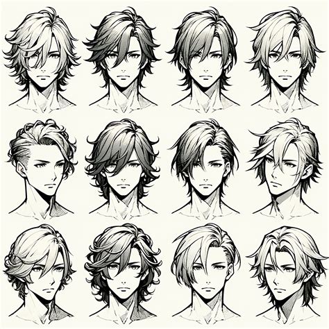 Pin By Stephen On Drawing Reference How To Draw Hair Manga Hair
