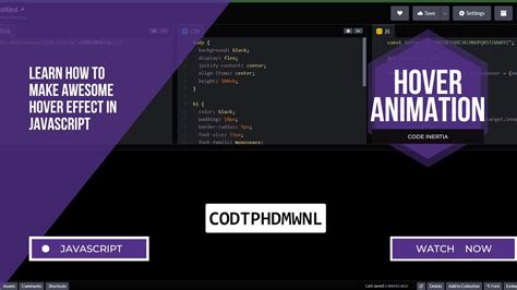 Futuristic Hover Effect Using Javascript Youtube