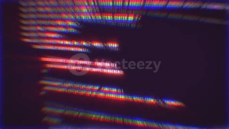 Typing A Digital Code By A Programmer In A Programming Language Luminous Letters And Numbers