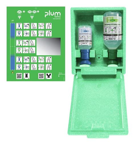 Plum Erste Hilfe Set Augen Notfallstation Inkl 2 Flaschen 500 Ml 200ml Wandbox