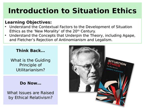 Situation Ethics Lesson 1 Edexcel Teaching Resources