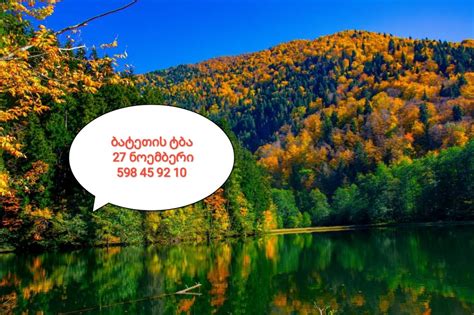 წლის ბოლო შანსი ბატეთის ტბა ძამას ხეობა ნოემბერი კვირა შიდა ქართლი 0 Gel მიქს თრეველ ჯორჯია