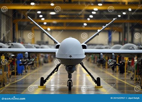 Assembly Line For Military Drones Stock Image Image Of Flying