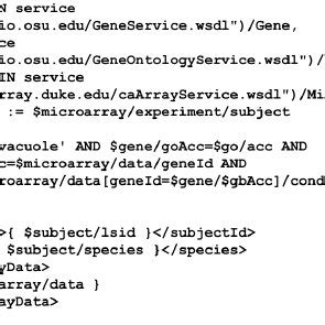An XQuery Query Supported By CaBIG Download Scientific Diagram