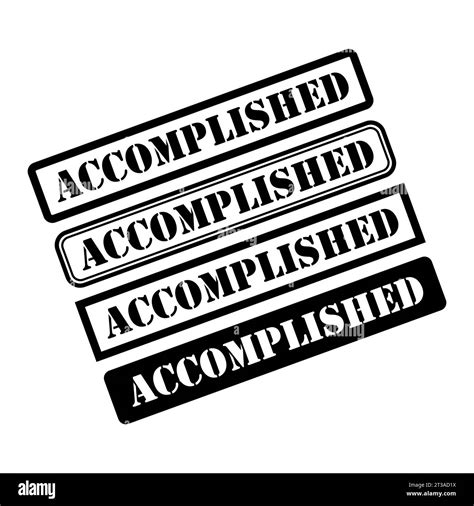 set of accomplished stamp symbol label sticker sign button text banner vector illustration