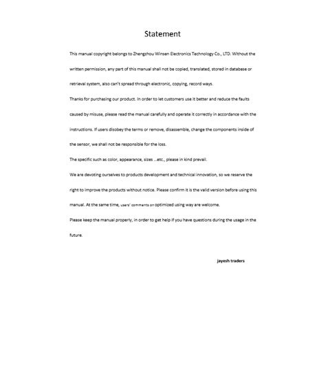 Multi In One Zphs01b Sensor Module Co2 Size 135 X 50 X 262mm L X W