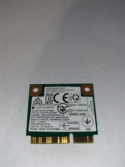 Wifi Karta Realtek RTL8723BE Aukro