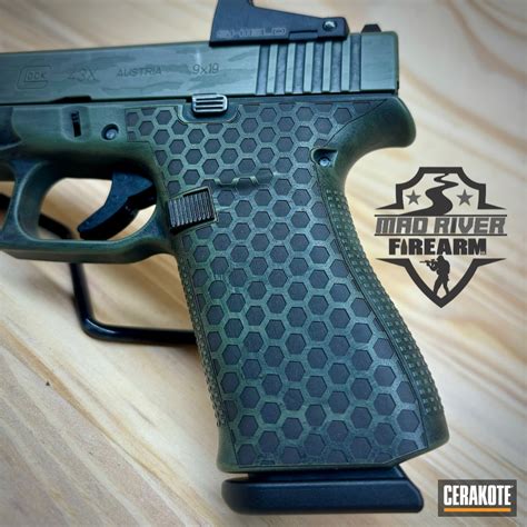 Custom Glock 43x Camo Stippling Cerakote