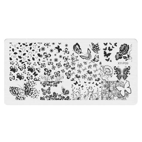 16 видов стилей горячая пластина для стемпинга для нейл арта стальной уплотнитель для ногтей