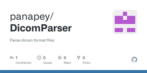 Github Panapey Dicomparser Parse Dicom Format Files