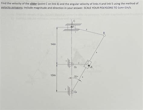 Solved Find The Velocity Of The Slider Point C On Link Chegg