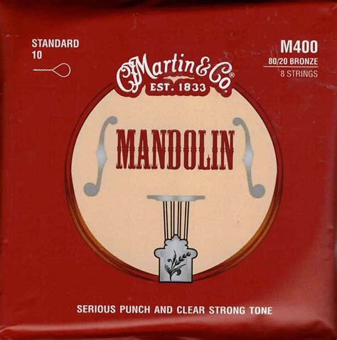 Martin M400 Loop End Mandolin Strings Standard 10 Reverb