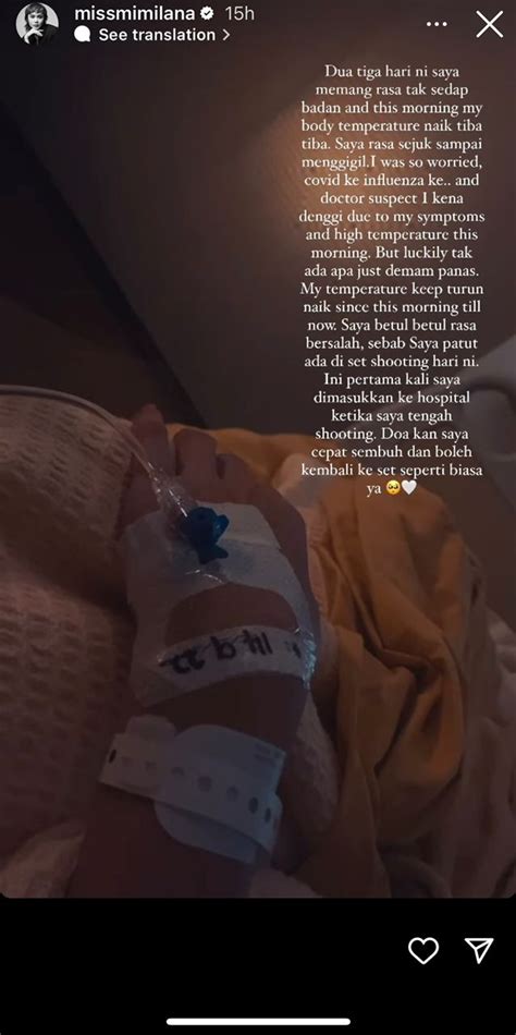 Badan Menggigil Mimi Lana Pertama Kali Masuk Wad Saya Bimbang