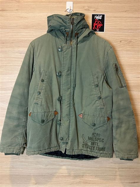 Stussy × Vintage Stussy Military Jacket Grailed