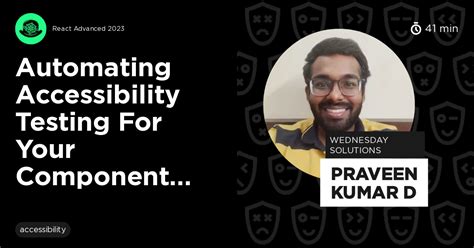 Automating Accessibility Testing For Your Component Library By Praveen Kumar D