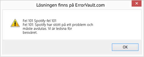 Hur Man åtgärdar Fel 101 Spotify Fel 101 Fel 101 Spotify Har Stött