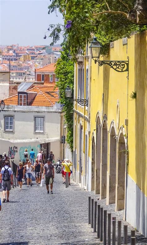 The Small Streets On The Hills Of Lisbon The Historic District