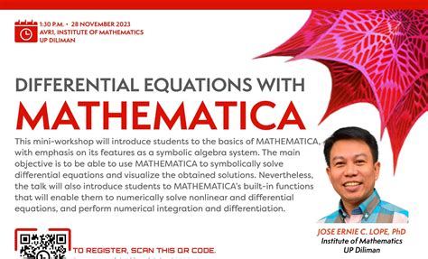 Differential Equations With Mathematica University Of The Philippines Diliman