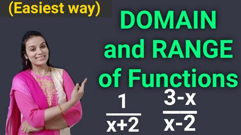 Domain And Range Of Functions How To Find Domain And Range Relations Functions Youtube