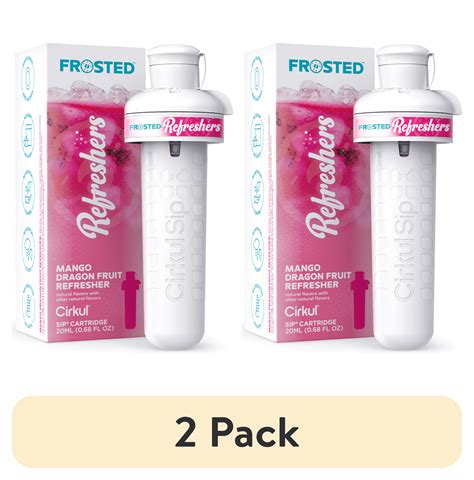 2 Pack Cirkul Frosted Refreshers Mango Dragon Fruit Refresher Flavor
