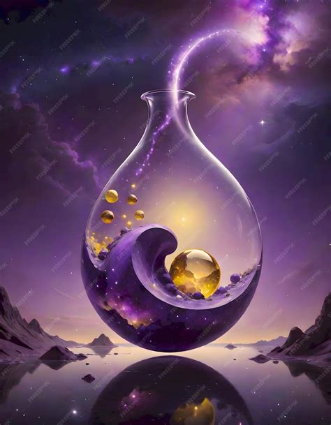 Premium Photo Klein Bottle In Dreamy Abstract Space