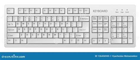Vector White Pc Keyboard Keyboard Is Very Useful Tool For Personal Computer It Is Necessary To