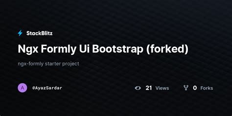 Ngx Formly Ui Bootstrap Forked Stackblitz