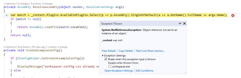 Lots Of NullReferenceExceptions During Workspacer Startup Issue Workspacer Workspacer