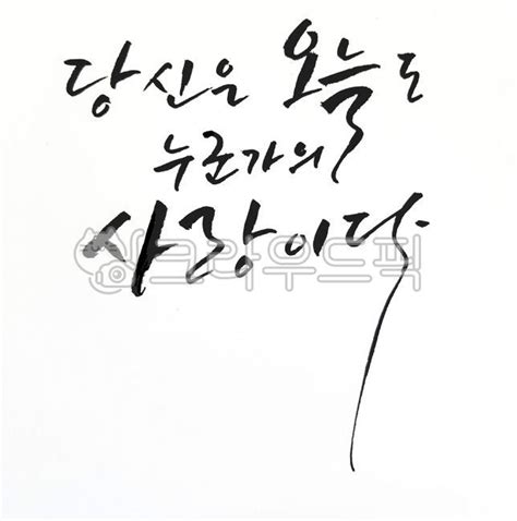사랑 캘리그라피문구 좋은말 사랑의말 고백 사진이미지일러스트캘리그라피 Palangsae작가