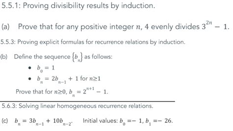 Solved 5 5 1 Proving Divisibility Results By Induction A
