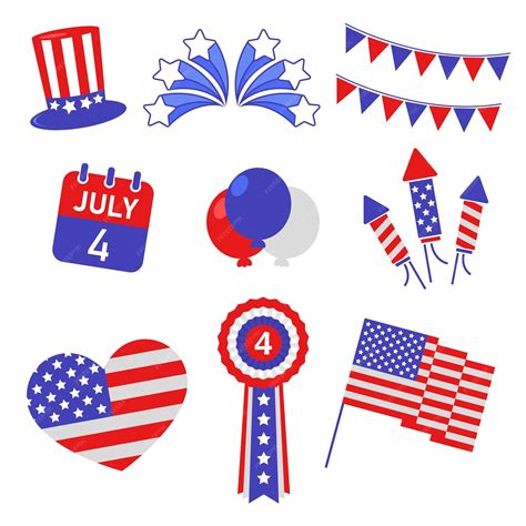 Premium Vector Icons Fourth Of July 4th Of July Independence Day Usa