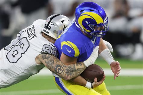 Raiders News Maxx Crosby Racking Up Historic Stats Silver And Black